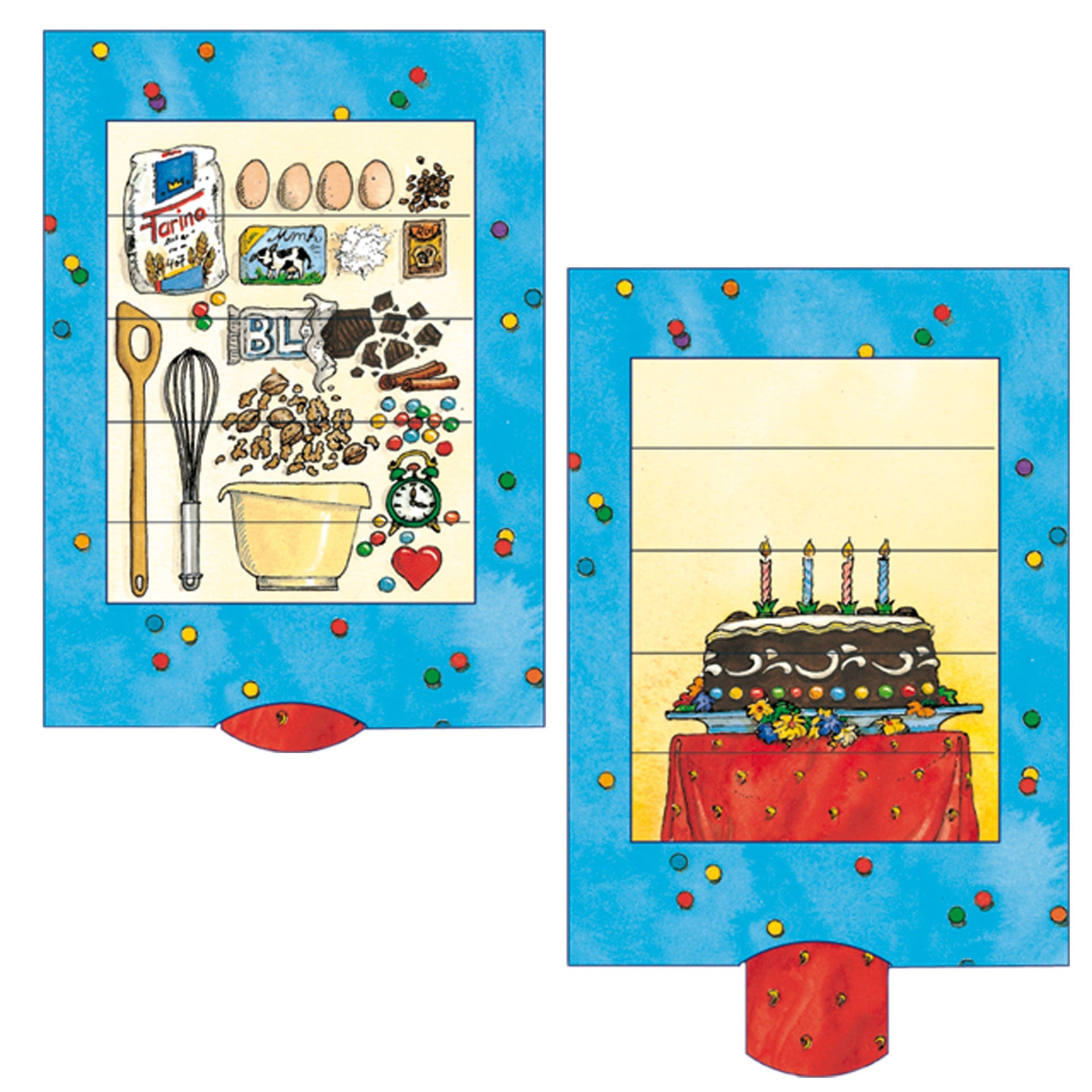 Living Card "Torte" the funny greeting card for birthdays.